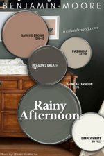 8 Stunning Coordinating Colors for Benjamin Moore Rainy Afternoon - Mod ...