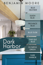 7 Coordinating Colors to Love with Benjamin Moore Dark Harbor (See this ...